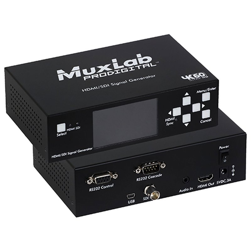 MuxLab HDMI 2.0/3G-SDI Signal Generator / SYNTEX.CZ
